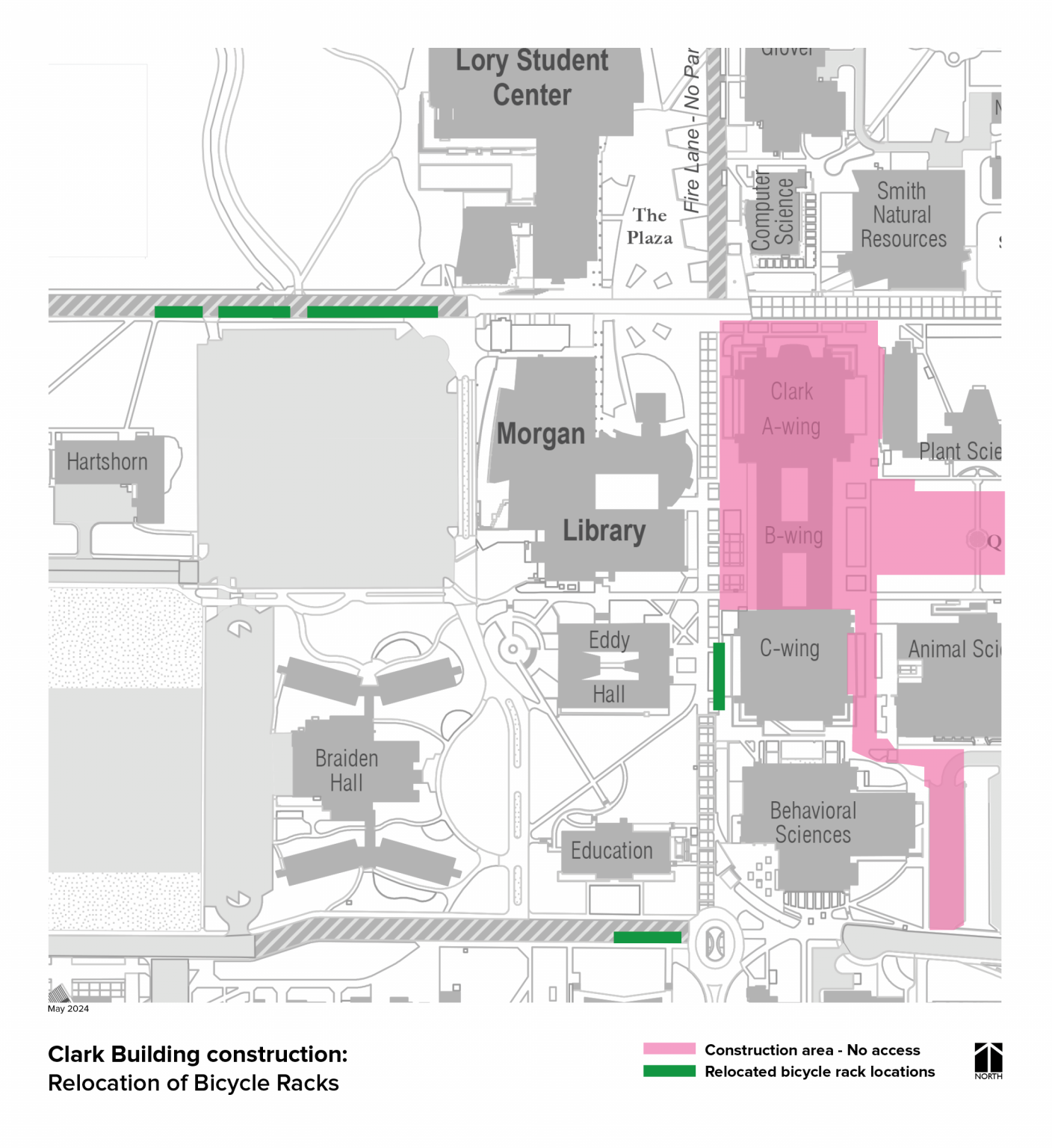 Main Campus impacts from Clark construction | Facilities Management ...